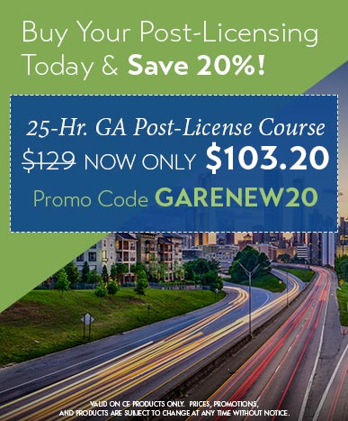 Georgia Post-License Course: Online Courses |The CE Shop