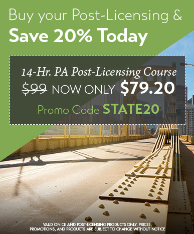 PA Post-Licensing and First Renewal For Real Estate Licenses